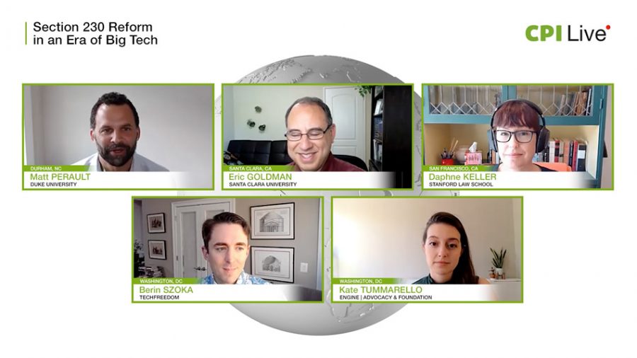 Section 230 Reform in an Era of Big Tech - Recording